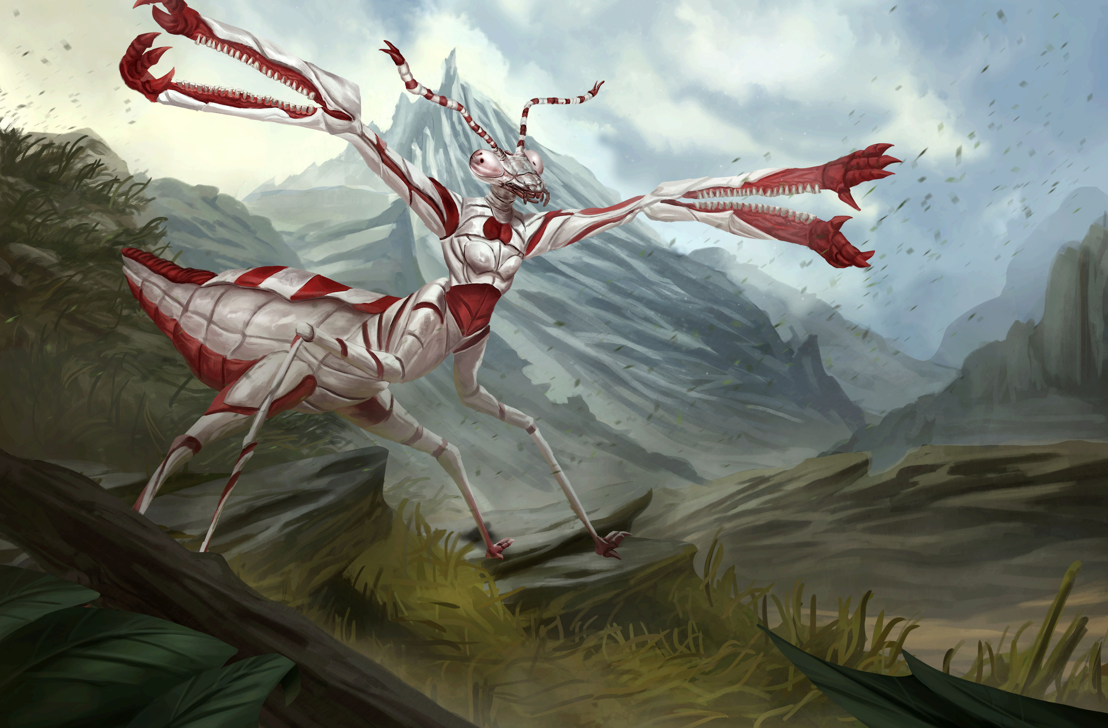 Giant Mantis Monster MALE Giant Rainforest Mantis (Hierodula